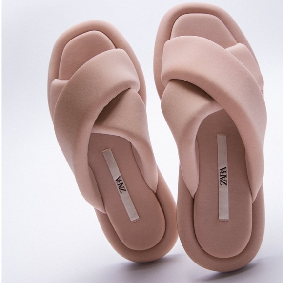 Zara | Shoes | Zara Quilted Slides | Poshmark